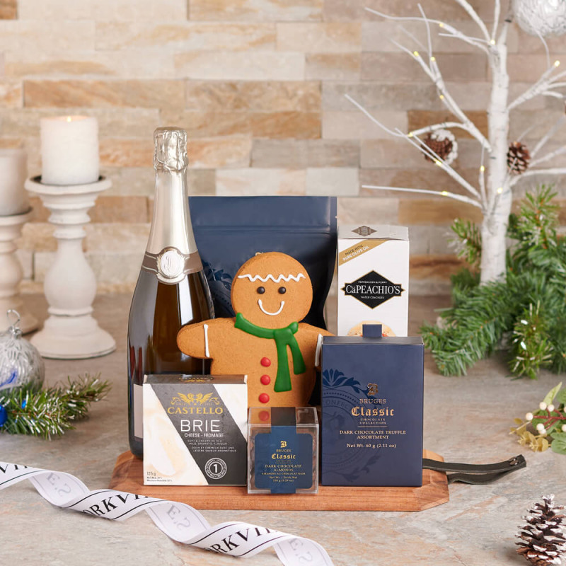Santa's Sweet Champagne Celebration Gift Set "Christmas gift baskets ...